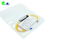 China 1×2 Fiber Coupler Splitter LC UPC SM Connector With Yellow Color Wide Operating Temperature And Wavelength for sale