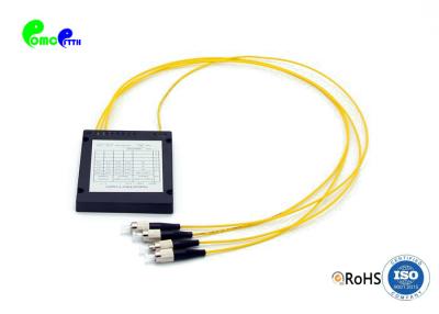 China Accurate Coupling 1x3 Fiber Optic Coupler Low Insertion Loss Optical Cable Coupler for sale