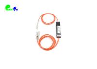 China 1x2 Multimode Fiber Optic Coupler With Excellent Environmental Stability With SC Connector Orange Color Cable for sale