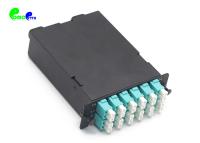 China Rack Mounted MPO Cassette Patch Panel OM3 0.9mm With CRS Cold Rolled Steel for sale