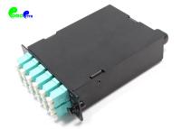 China Rack Mounted MPO Cassette Patch Panel OM3 0.9mm With CRS Cold Rolled Steel for sale