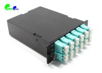 China Rack Mounted MPO Cassette Patch Panel OM3 0.9mm With CRS Cold Rolled Steel for sale
