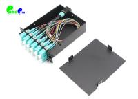 China Rack Mounted MPO Cassette Patch Panel OM3 0.9mm With CRS Cold Rolled Steel for sale