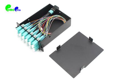 China Rack Mounted MPO Cassette Patch Panel OM3 0.9mm With CRS Cold Rolled Steel for sale