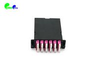 China OM4 1U 4 Slots Patch Panel MPO MTP Cassette Desgined Low Insertion Loss For 10G / 40G for sale