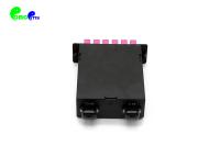China OM4 1U 4 Slots Patch Panel MPO MTP Cassette Desgined Low Insertion Loss For 10G / 40G for sale