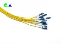 China 1310nm 24F LC UPC SM Fanout Fiber Patch Cord Pre Terminated for sale