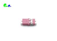 China OM4 LC Magenta SC Footprint Optical Fiber Adapter Ceramic Sleeve for sale