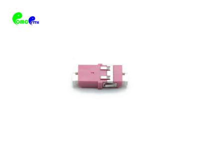 China OM4 LC Magenta SC Footprint Optical Fiber Adapter Ceramic Sleeve for sale