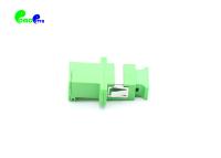 China Ceramic Sleeve Flangeless SC APC Fiber Optic Adapter for sale