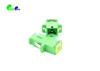 China Ceramic Sleeve Flangeless SC APC Fiber Optic Adapter for sale