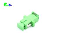 China Ceramic Sleeve Flangeless SC APC Fiber Optic Adapter for sale