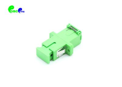 China Ceramic Sleeve Flangeless SC APC Fiber Optic Adapter for sale