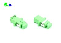 China Ceramic Sleeve Flangeless SC APC Fiber Optic Adapter for sale