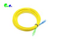 China Simplex SC APC - SC UPC OS2 Fiber Optic Patch Cable LSZH 3.0mm Fiber Patch Cord Jumper for sale
