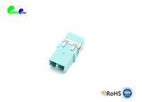 China Duplex TF LC/UPC OM3 50/125um Non Flange Fiber Coupler for sale