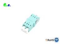 China Duplex TF LC/UPC OM3 50/125um Non Flange Fiber Coupler for sale