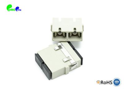 China Multimode 5.9N TF SC Flangeless Fiber Optic Adapter PBT for sale