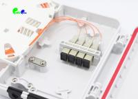 China Indoor Outdoor FTTH Fiber Optic Distribution Box SC 4 Cores Fiber Terminal Box for sale
