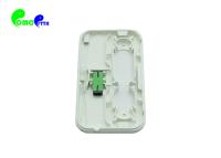 China Plastic ABS FTTH Products 1 Port SC Fiber Socket Indoor Wall Outlet Box for sale