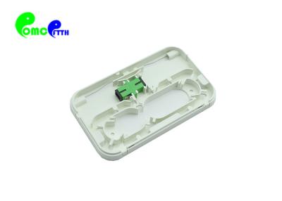 China Plastic ABS FTTH Products 1 Port SC Fiber Socket Indoor Wall Outlet Box for sale