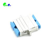 China Full Flange SC UPC Duplex Fiber Optic Adapter Singlemode Metal Material for sale