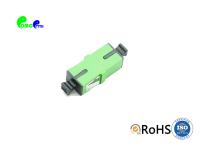 China Simplex APC Fiber Optic Coupler Single Mode Fiber Adapter Without Flange for sale