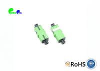 China Simplex APC Fiber Optic Coupler Single Mode Fiber Adapter Without Flange for sale