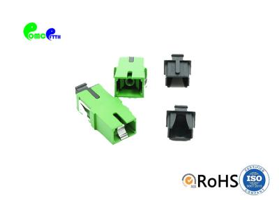 China Simplex APC Fiber Optic Coupler Single Mode Fiber Adapter Without Flange for sale