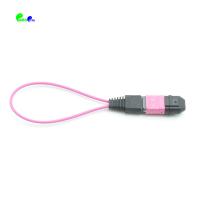 China 12 Fibers MTP Fiber Optic Patch Cables Multimode Fiber MPO Loopback Cable for sale