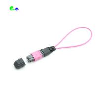 China 12 Fibers MTP Fiber Optic Patch Cables Multimode Fiber MPO Loopback Cable for sale