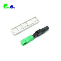 China FTTH Products SC APC fast connector available for 2x3mm or 2x5mm FTTH Drop cable and 0.9-3.0mm cable in FTTH project for sale