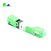 China FTTH Products SC APC fast connector available for 2x3mm or 2x5mm FTTH Drop cable and 0.9-3.0mm cable in FTTH project for sale