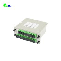China 1x16 1x32 Blockless Fiber Optic Splitter ABS Cassette Modular With Connector for sale