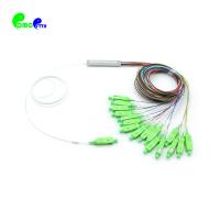 China 1x16 1x32 Blockless Fiber Optic Splitter ABS Cassette Modular With Connector for sale