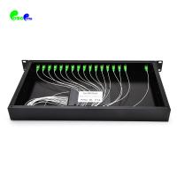 China 1x16 1x32 Blockless Fiber Optic Splitter ABS Cassette Modular With Connector for sale