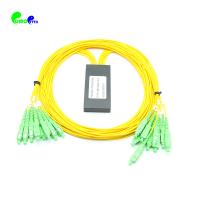 China 1x16 1x32 Blockless Fiber Optic Splitter ABS Cassette Modular With Connector for sale
