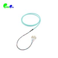 China LC Fiber Optic Cable Pigtail With 0.9mm 12 Colors Mini Breakout Cable for sale