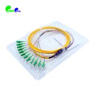 China LC Fiber Optic Cable Pigtail With 0.9mm 12 Colors Mini Breakout Cable for sale