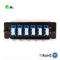 China 12F MPO Patch Panel LGX Cassette With SM OM3 OM4 OM5 Cable for sale