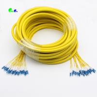 China 24 Core Single Mode Fanout Fiber Optic Patch Cord LC UPC Pre Terminated Cable for sale