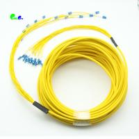 China 24 Core Single Mode Fanout Fiber Optic Patch Cord LC UPC Pre Terminated Cable for sale