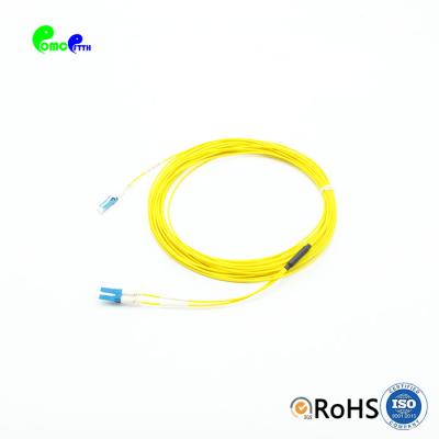 China 2m Monomode Single Mode Fiber Optic Patch Cables 2.0mm Duplex Optical Patch Cord for sale