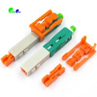 China SC UPC SC APC Fiber Optic Connector Single Mode For FTTH Drop Cable for sale