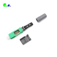 China Plastic 45mm Singlemode SC APC Fast Connector For FTTH Drop Cable for sale