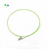 China Lemon Green FTTH PVC LSZH LC Fiber Optic Patch Cord OM5 Fiber Pigtail for sale