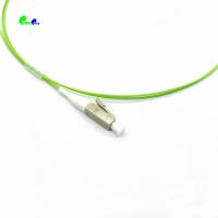 China Lemon Green FTTH PVC LSZH LC Fiber Optic Patch Cord OM5 Fiber Pigtail for sale