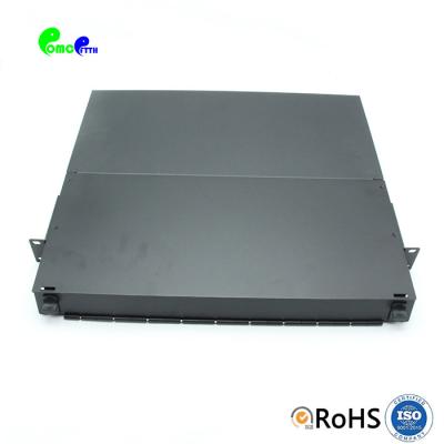 China 1U Fiber Optic MPO Patch Panel 4 Modules Type Fiber Distribution Frame for sale