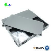 China 1U Fiber Optic MPO Patch Panel 4 Modules Type Fiber Distribution Frame for sale