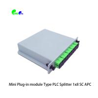 China High Quality 1x 8 Fiber PLC Splitter With SC / LC / FC connector and G657A1 Fiber fanout 0.9mm 2.0mm With OEM service for sale